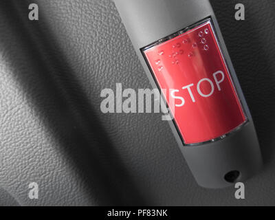 Push button tram request stop system at Hirschberg request tram stop on ...