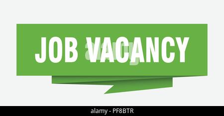 job vacancy sign. job vacancy paper origami speech bubble. job vacancy ...