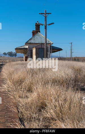 Now closed and boarded up, Raglan Railway Station is a non standard ...
