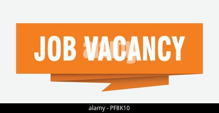 job vacancy sign. job vacancy paper origami speech bubble. job vacancy ...