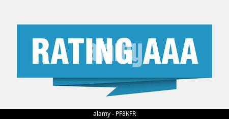 rating aaa sign. rating aaa paper origami speech bubble. rating aaa tag ...