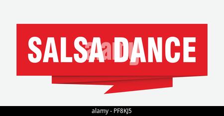 salsa dance sign. salsa dance paper origami speech bubble. salsa dance ...