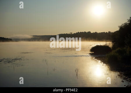 Sunrise and Oka river near Moscow, Russia Stock Photo - Alamy