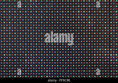 Close up shot of commercial RGB LED display Stock Photo - Alamy