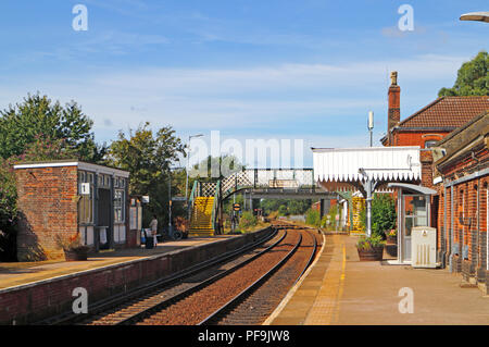 Acle railway station, opened by the Great Eastern Railway in 1883 is on ...