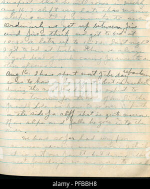 Graham's 1928 expedition diary documents his summer research trip ...