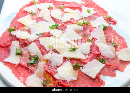 albese meat with savoy cabbage, walnuts, celery and parmesan cheese in ...