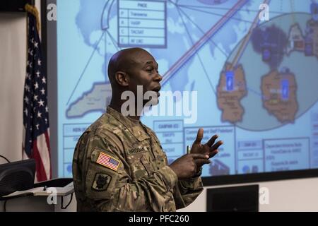 U.S. Army Lt. Col. Bernard Brogan, mission planner, 82nd Airborne ...