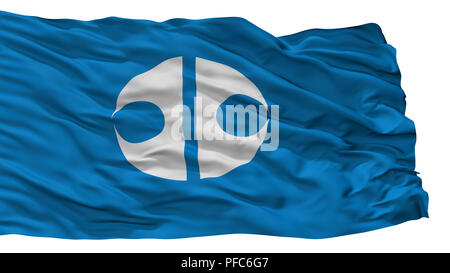 Kitami City Flag, Japan, Hokkaido Prefecture, Closeup View Stock Photo ...