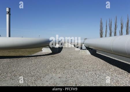 Russia. 21st Aug, 2018. The terminating point of the Nord Stream ...