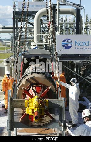 Russia. 21st Aug, 2018. This intelligent Pipeline Inspection Gauge (PIG ...