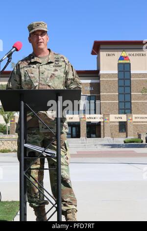 Soldiers and leaders bid farewell to Col. Eric S. Strong and his family ...