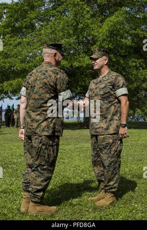 Col. Michael A. Brown, left, former commanding officer, Deployment ...