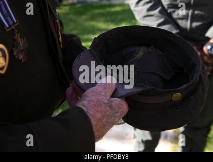 Original World War 2 era, air raid warden door sign with faded ...