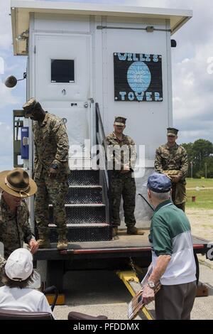 Retired U.S. Marine Corps Willis "Bill" Hansen returns his library book ...