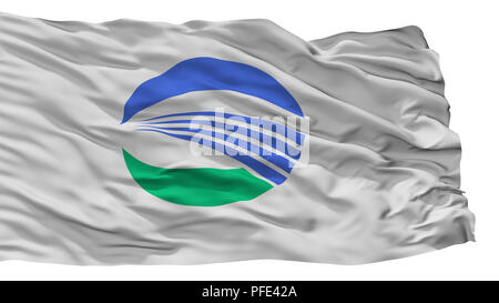 Sakata City Flag, Japan, Yamagata Prefecture, Closeup View Stock Photo ...