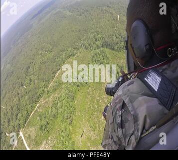 The Automated Route Reconnaissance Kit (ARRK) laptop renders a road ...