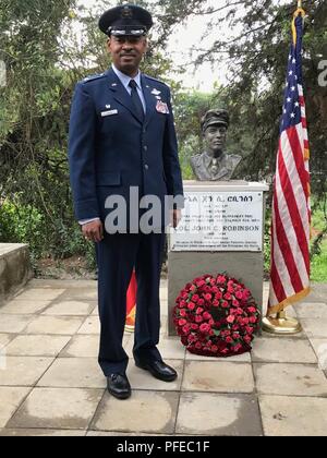 Col. Ed Evans, 186th Air Refueling Wing commander, passes the guidon in ...