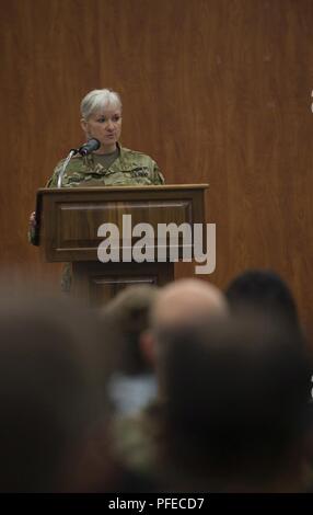 U.S. Army Brig. Gen. Laura Potter (right), Headquarters European ...