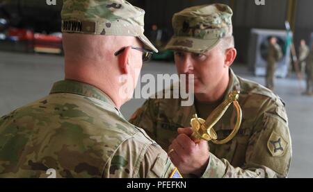 Command Sgt. Maj. James B. Kendrick, the incoming command sergeant ...