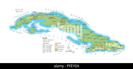 cuba map atlas Stock Photo - Alamy