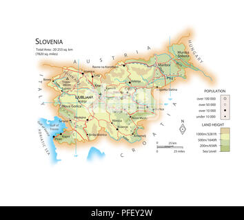 map of slovenia Stock Photo - Alamy