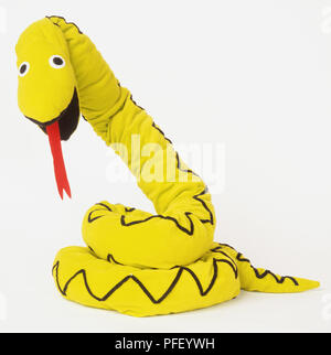 close view of a raised head of a snake sniffing in the air Stock Photo ...