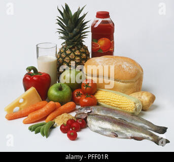 bottle with carrot juice, fruits and vegetables Stock Photo - Alamy