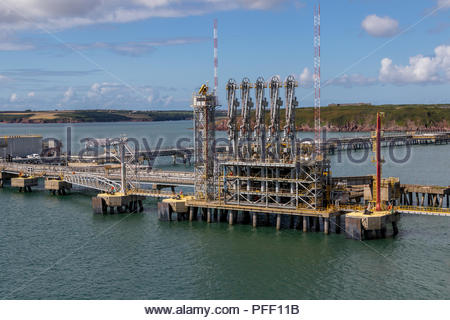South Hook LNG Terminal, Milford Haven, Pembrokeshire, South Wales ...