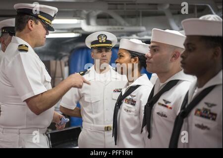 US Navy Hospital Corpsman smiles proudly after reciting the Oath of ...