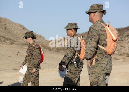 A Coyote with Tactical Training Exercise Control Group briefs 1st Sgt ...