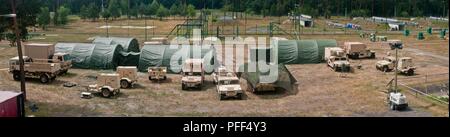 The 1st Cavalry Division Tactical Command Post is a hub of activity ...