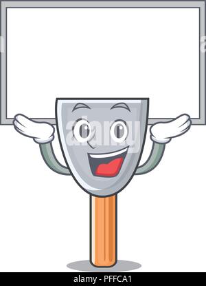 With sign putty blade character cartoon Stock Vector Image & Art - Alamy