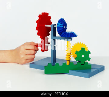 Hand turning first gear at slow speed Stock Photo - Alamy