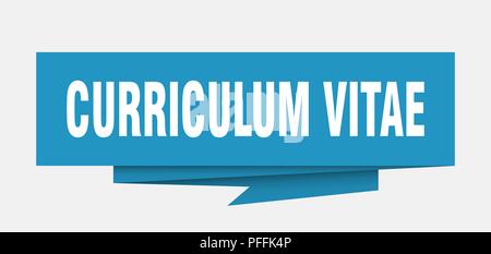 curriculum vitae sign. curriculum vitae paper origami speech bubble ...