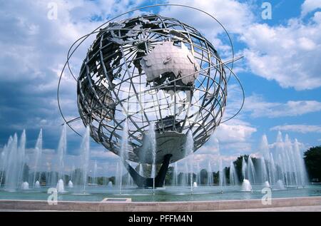 The Unisphere at Flushing Meadow Park in Queens was built by U.S. Steel ...