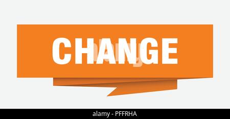 make a change sign. make a change paper origami speech bubble. make a ...