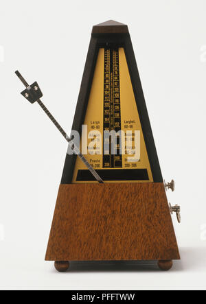 Metronome front view Stock Photo - Alamy