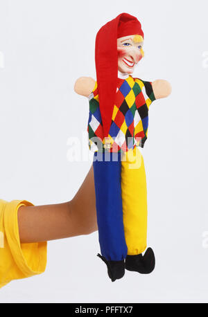 jester with puppets Stock Photo - Alamy