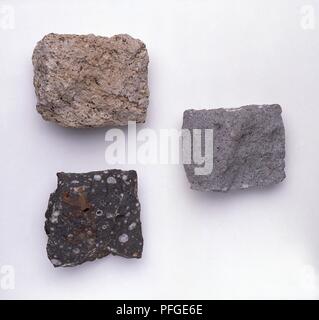 Three types of granite rock Stock Photo - Alamy