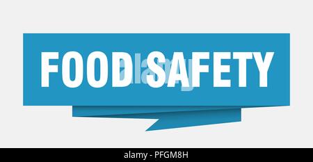 food safety sign. food safety paper origami speech bubble. food safety ...