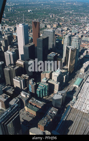 Cityscape of Toronto from CN Tower, Toronto, Canada Stock Photo - Alamy
