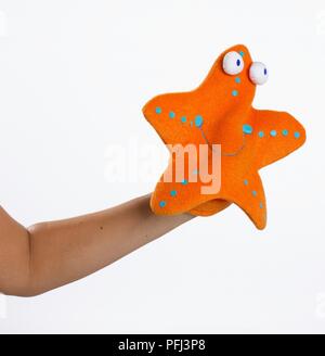 Starfish on a white spotted background. Watercolor illustration ...