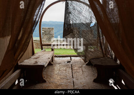 Reconstruction of an ancient roman cart Stock Photo - Alamy