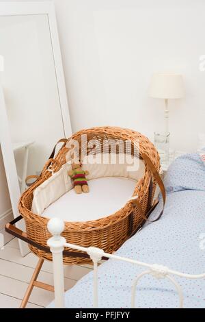 Bed in room close-up Stock Photo - Alamy