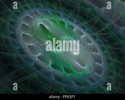 The atomic nucleus. Abstract representation. Elementary Particles ...