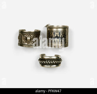 Ethnic bracelet hand white background plastic multi-colored stones ...