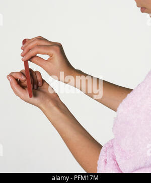 woman at manicure Stock Photo - Alamy