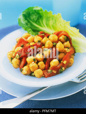 Healthy Mediterranean salad with vegetables and grains Stock Photo - Alamy