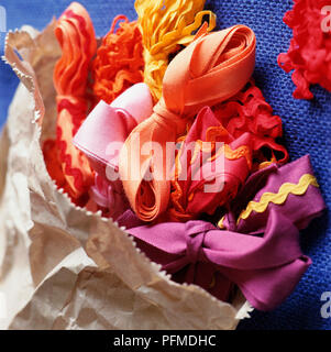 Yellow, orange, red and brown. In the autumn of the trees, the leaves ...